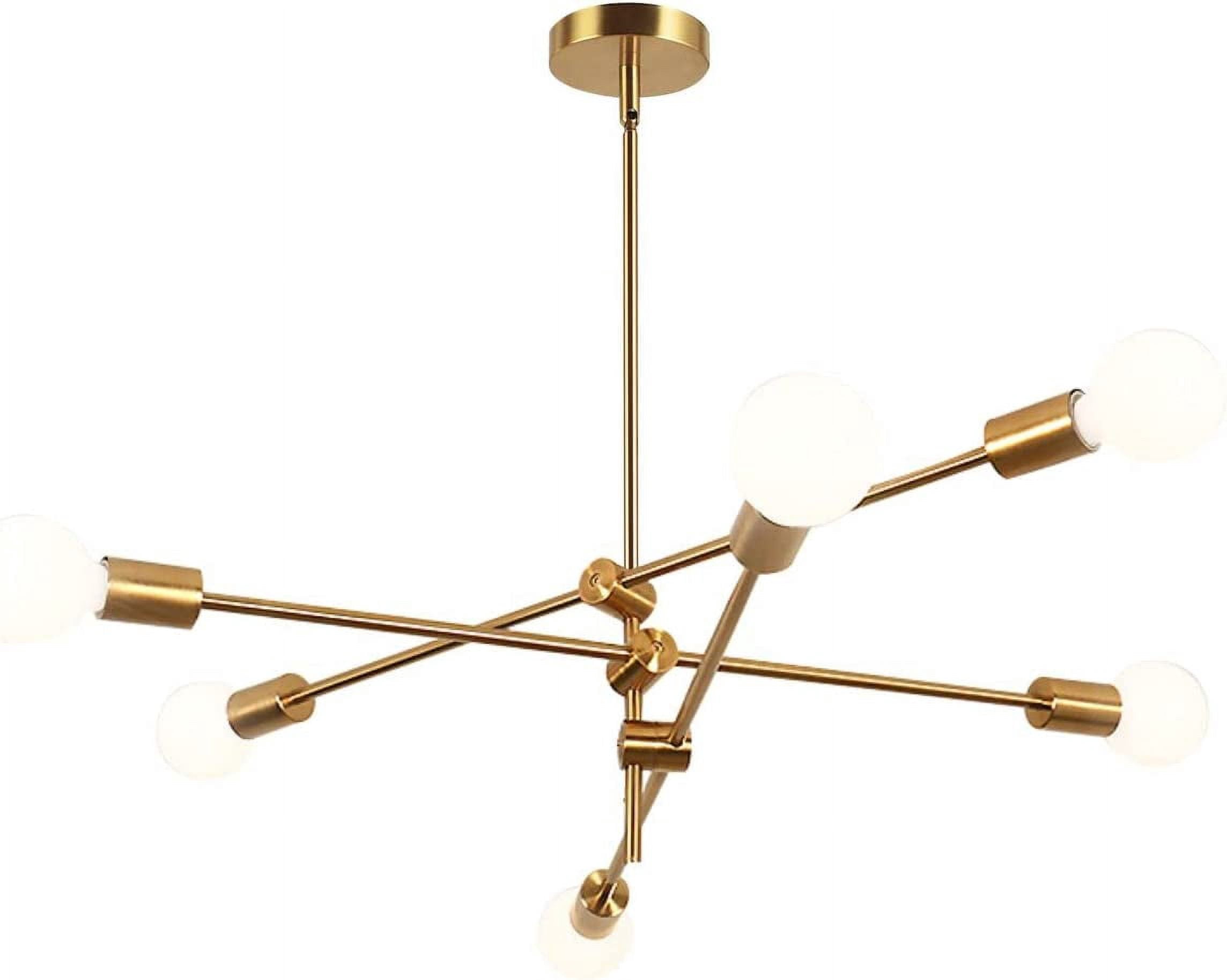 Modo Lighting Modern Chandelier 6-Light Pendant Sputnik Lighting Mid ...