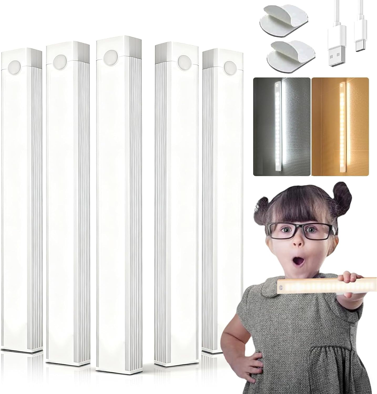 Modolight Intelligent Motion Sensor Light, Magnetic Rechargeable LED ...