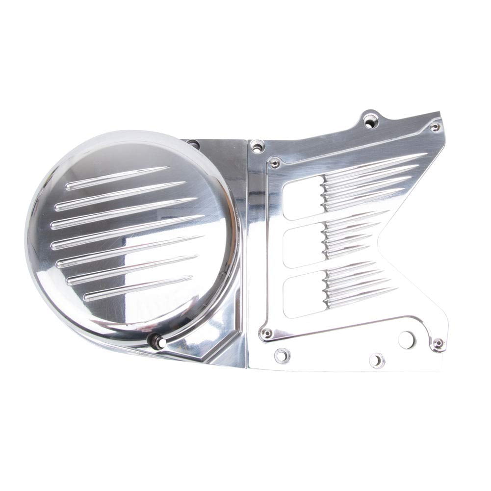 Modquad Stator Cover and Chain Guard (Flaming Teardrop Front/Flaming ...