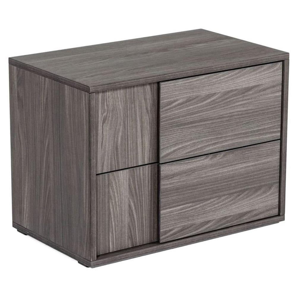 Modrest Asus 2-Drawer Self Closing Modern MDF Wood Nightstand in Matte ...