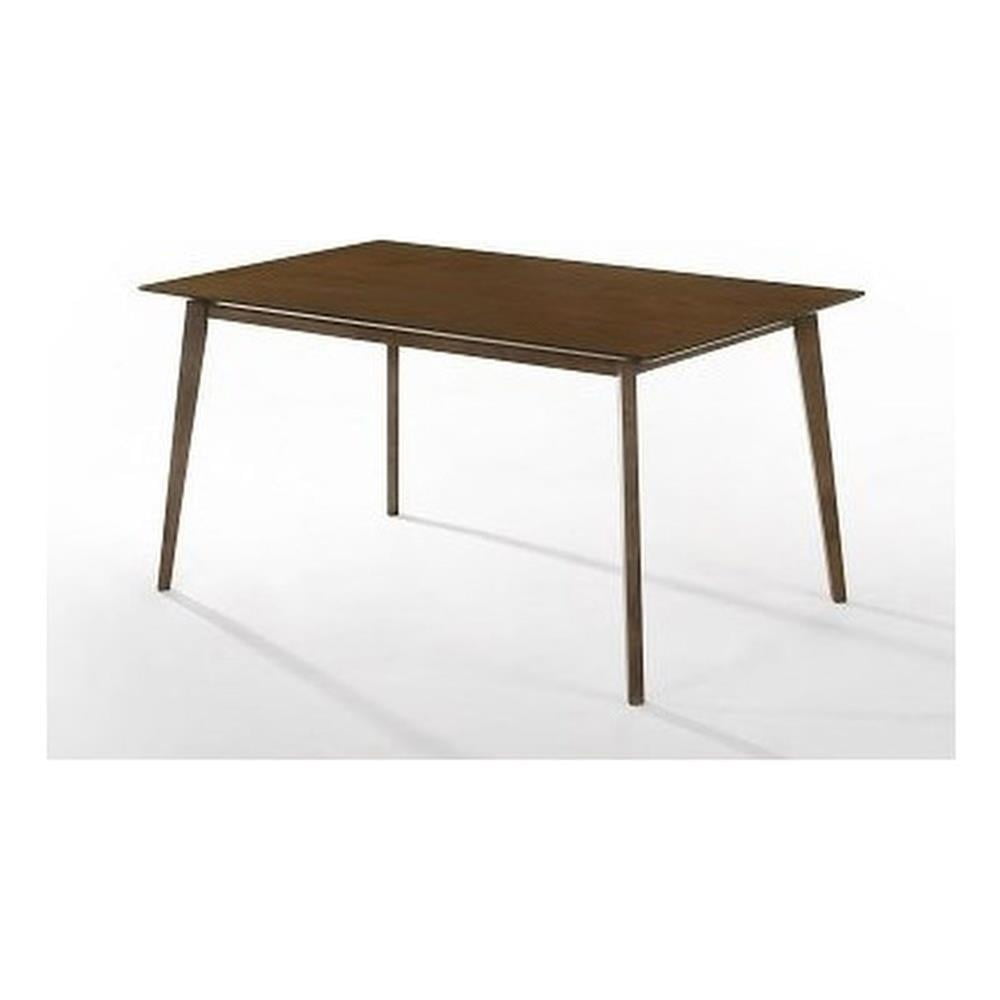 Modrest Castillo Modern Engineered Wood Dining Table in Walnut - Walmart.com