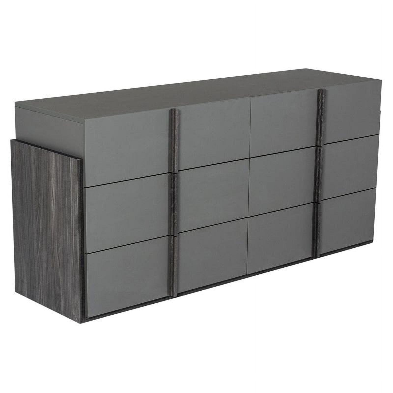 Modrest Lucia 6-Drawer Self Closing Modern MDF Wood Dresser in Elm ...