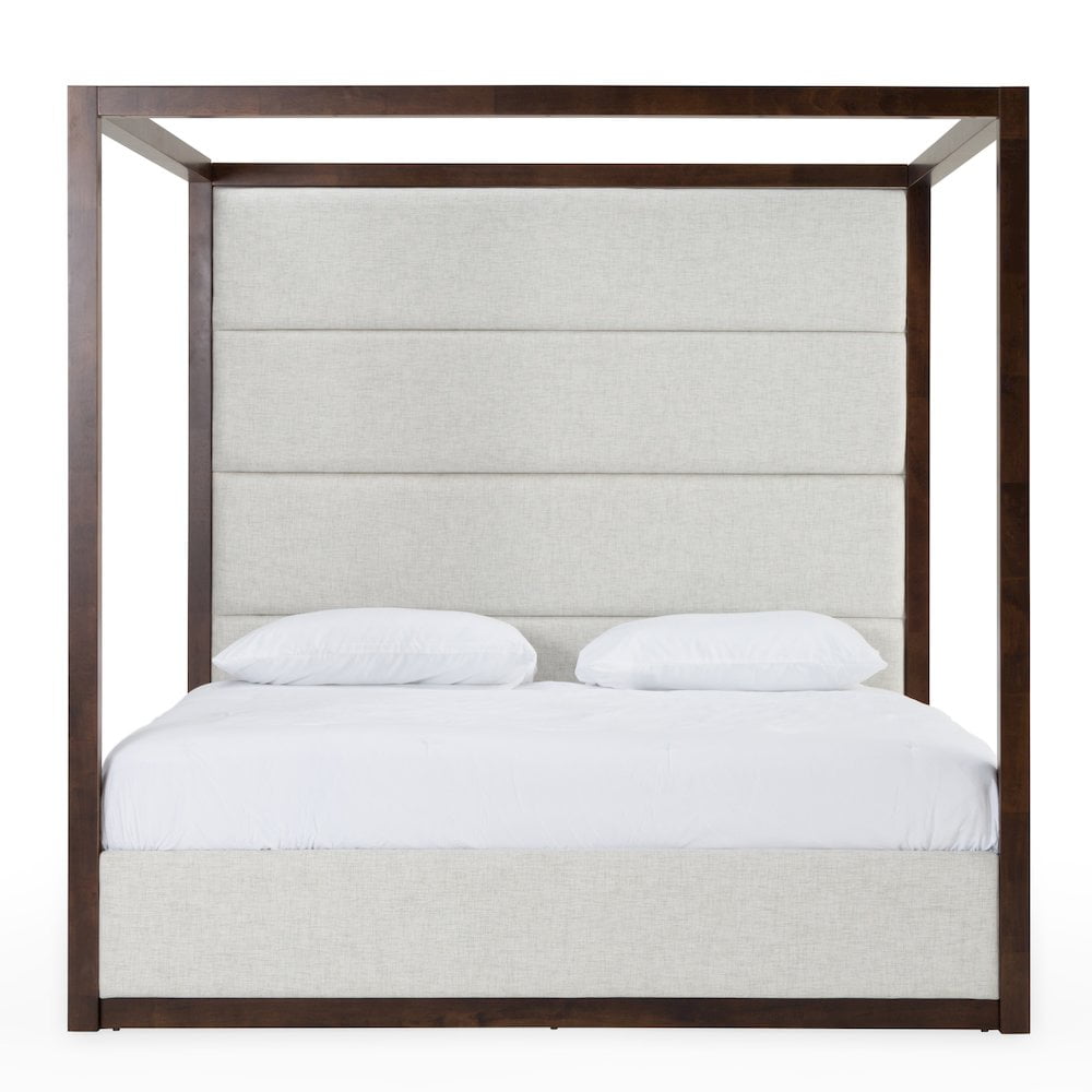 Modrest Manhattan - Eastern King Contemporary Cherry Canopy Bed ...