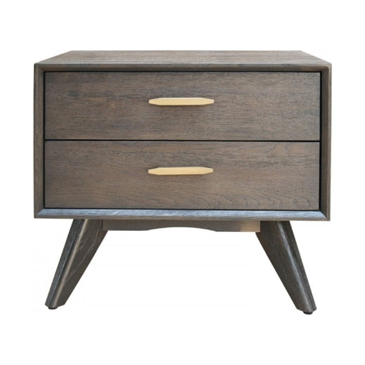 Modrest Novak Modern Dark Oak Nightstand - Walmart.com