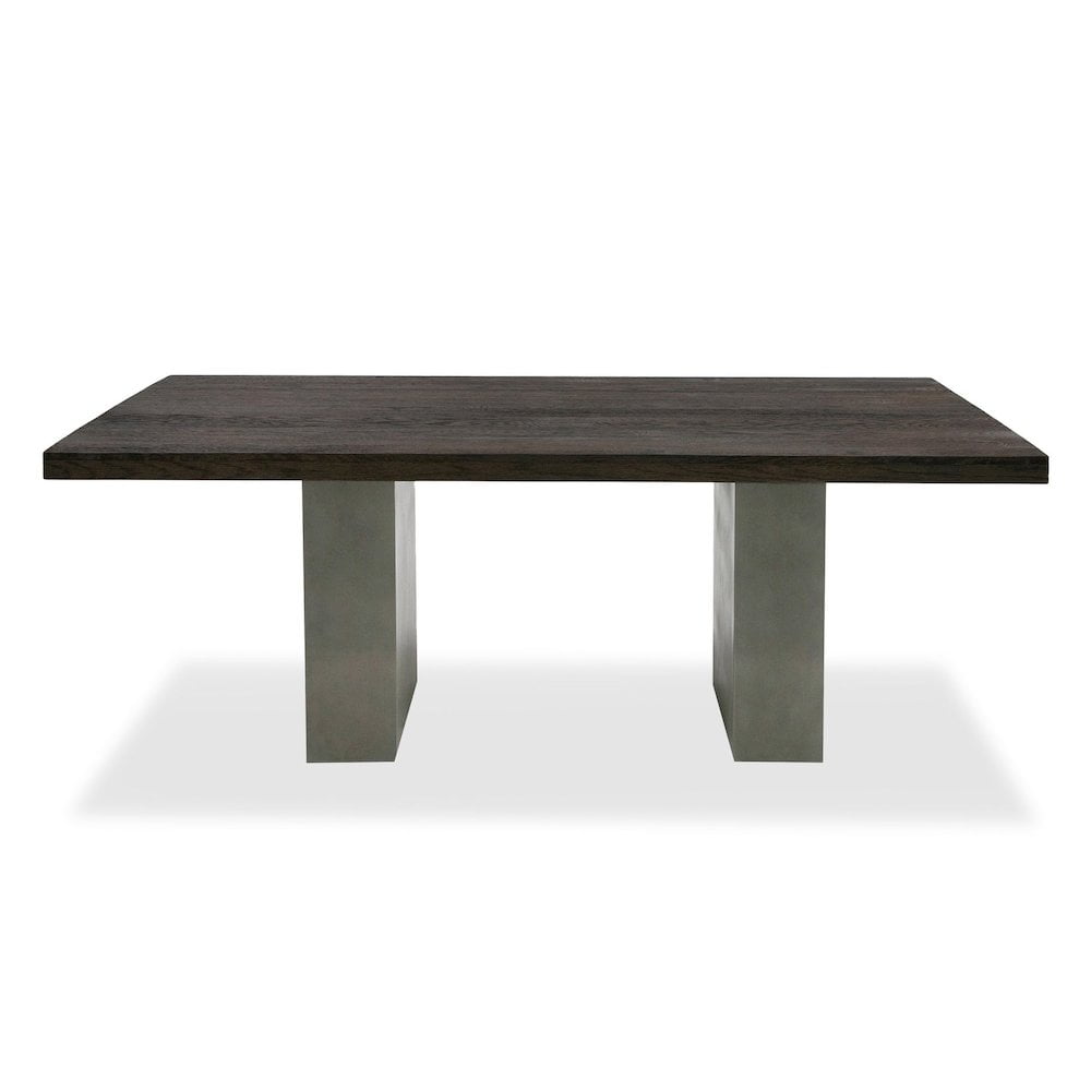 Modrest Renzo Modern Oak & Concrete 79" Dining Table - Walmart.com