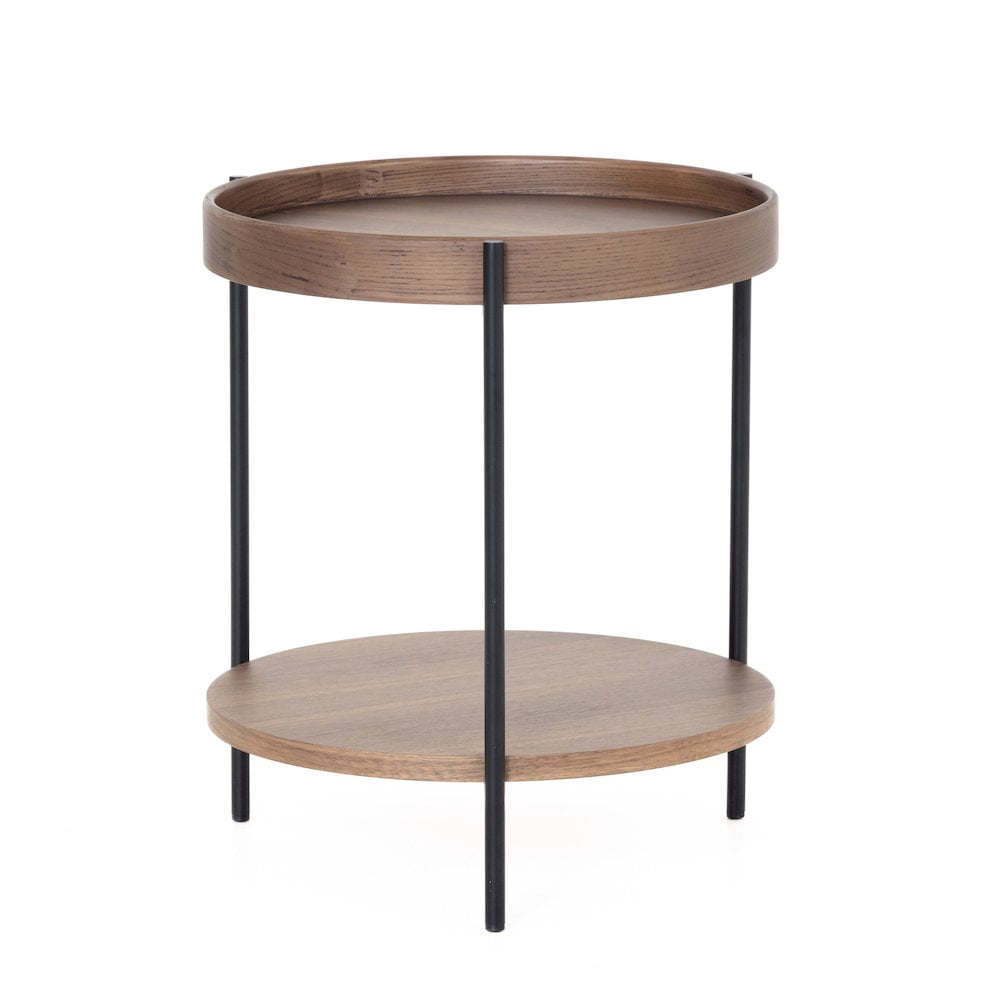 Modrest Savoy - Modern Walnut End Table - Walmart.com