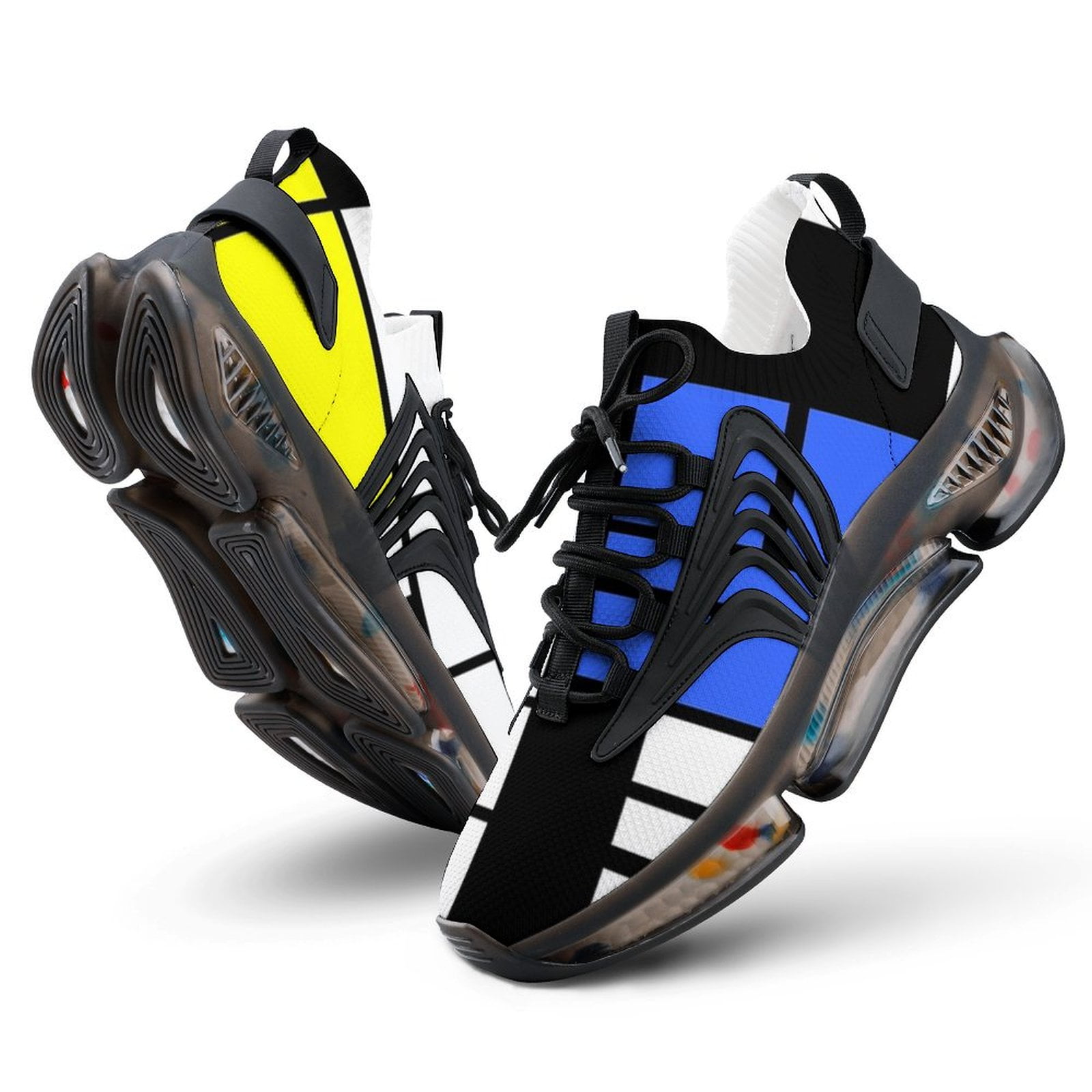Modrian Inspired Composition with Red Blue And Yellow Essential Walking ...