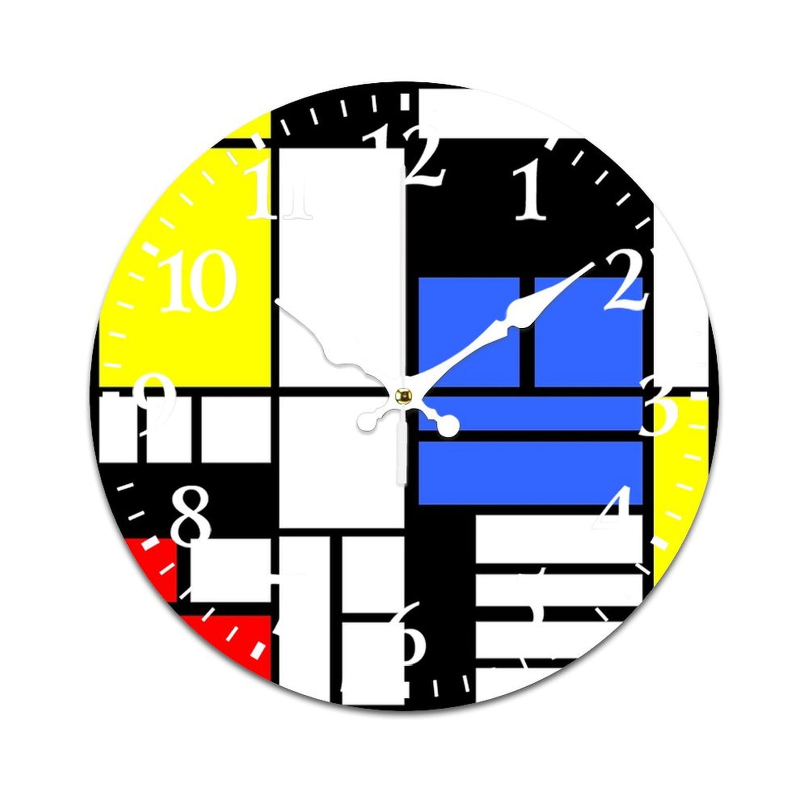 Modrian Inspired Composition with Red Blue And Yellow Essential Wall ...