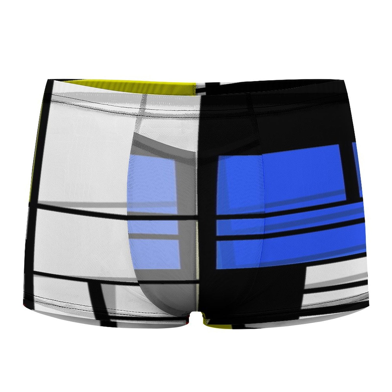 Modrian Inspired Composition with Red Blue And Yellow Essential Men's ...