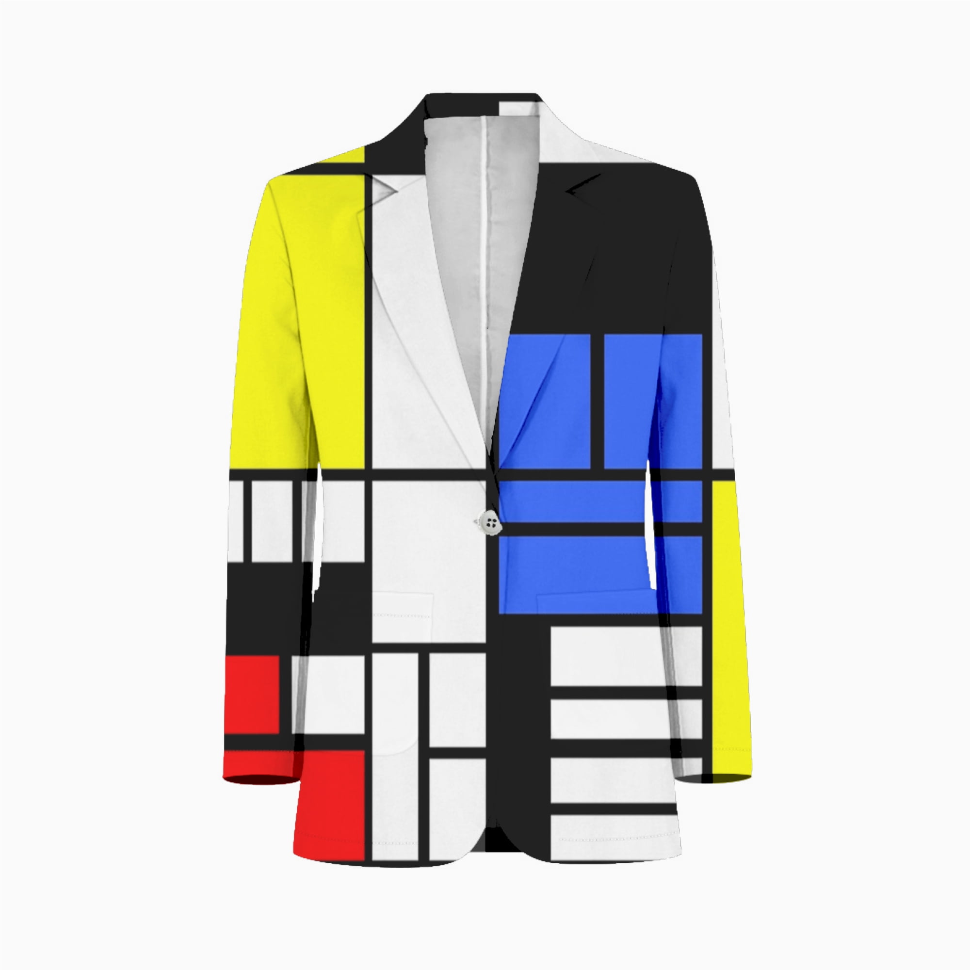 Modrian inspired Composition with Red Blue and Yellow Essential Men's ...