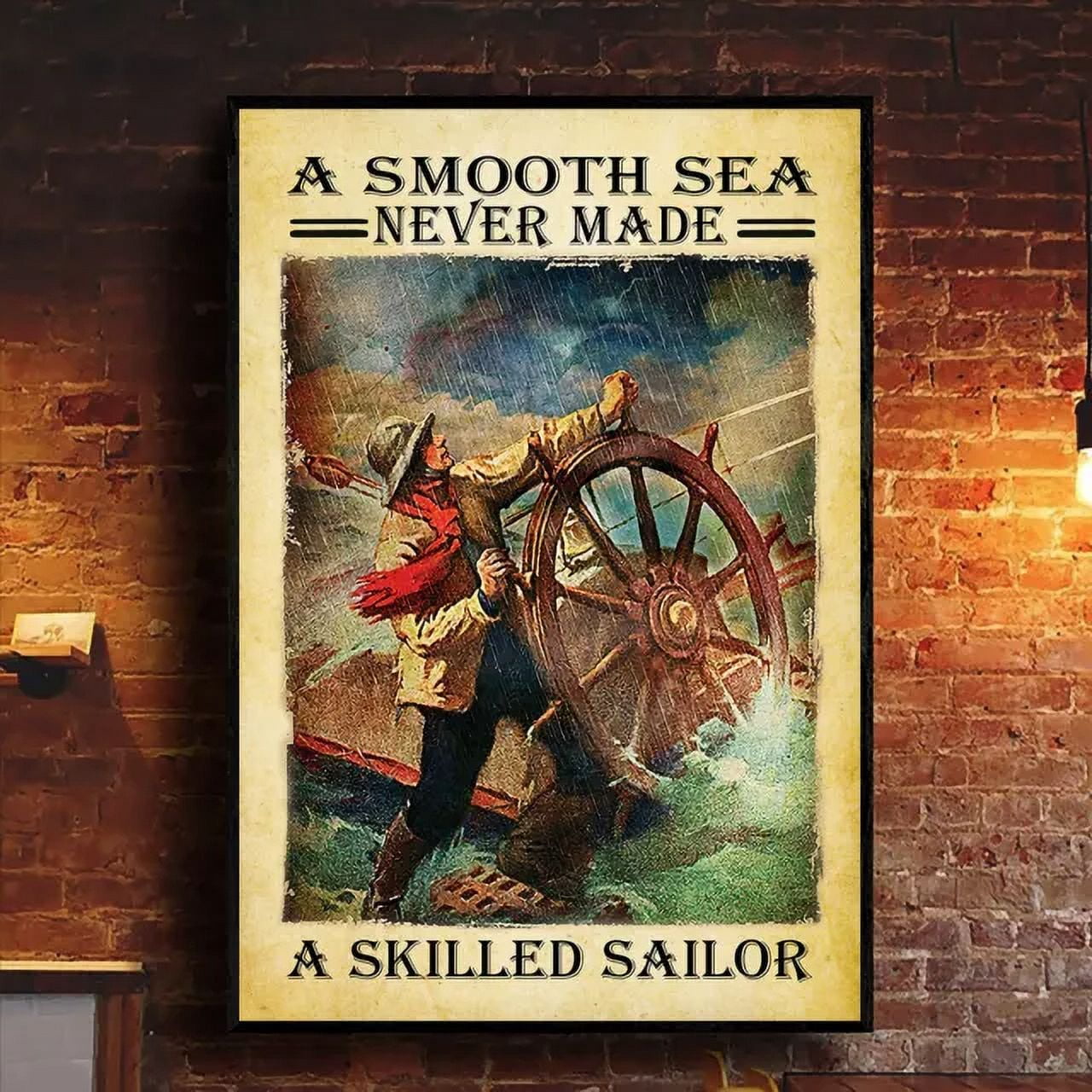 Modroom A Smooth Sea Never Made A Skilled Sailor Wall Art, Modern Wall ...