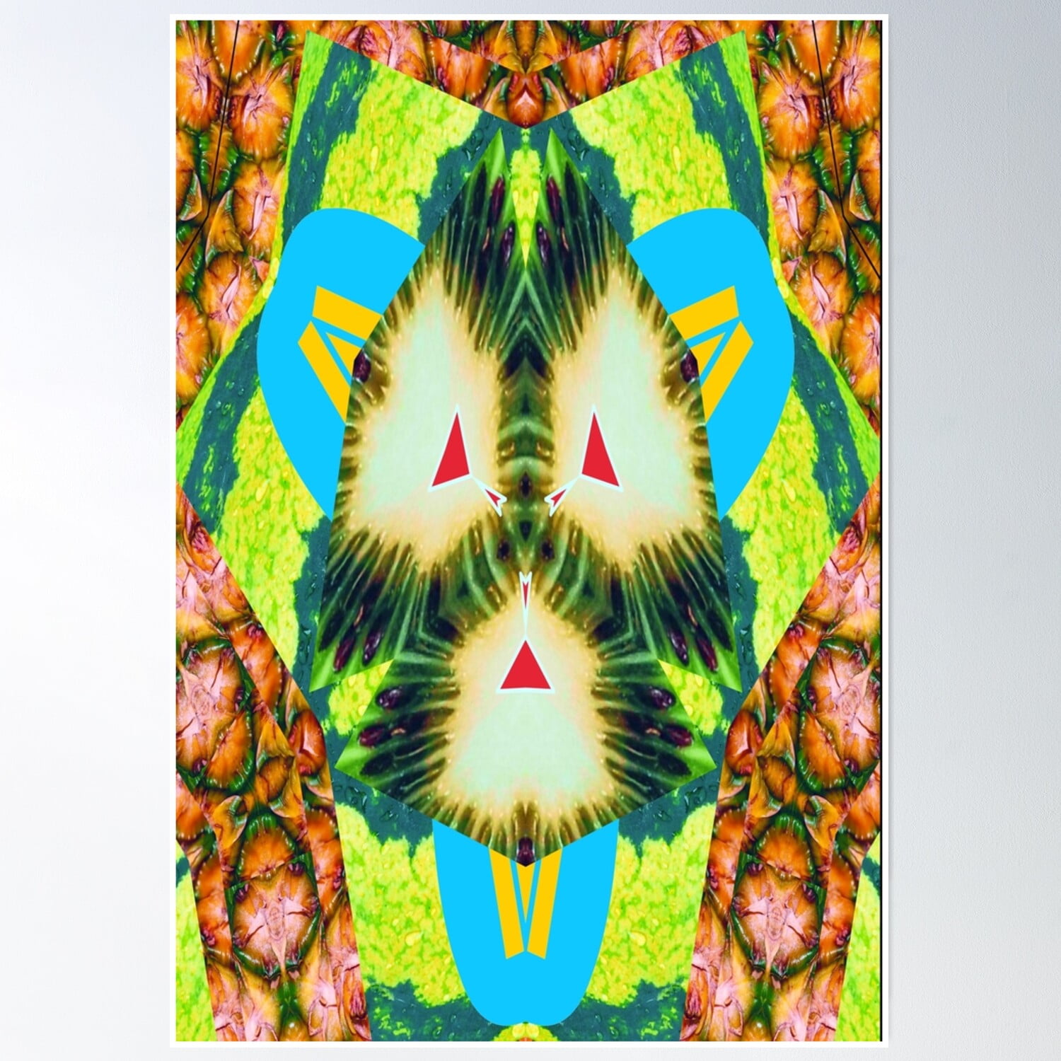 Modroom Abstract Aruba Flag With Exotic Fruits Pattern - Aruba, One ...