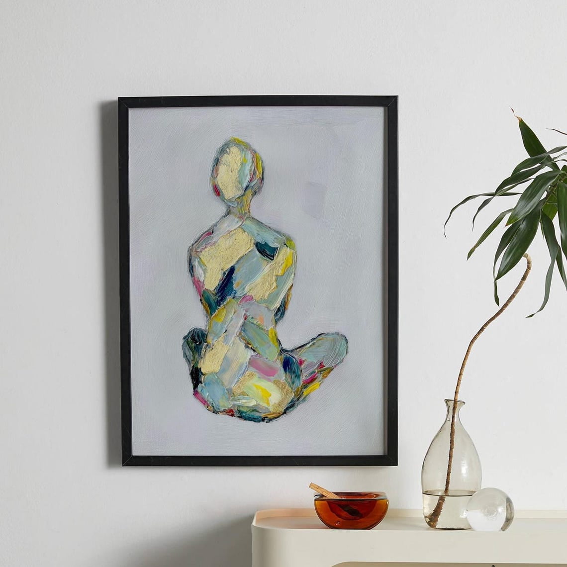 Modroom Abstract Figurative Poster Colorful Female Body Wall Art ...