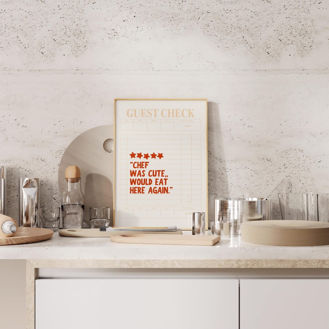 Modroom Aesthetic Kitchen Decor Poster Cute Cooking Art Kitchen Wall ...