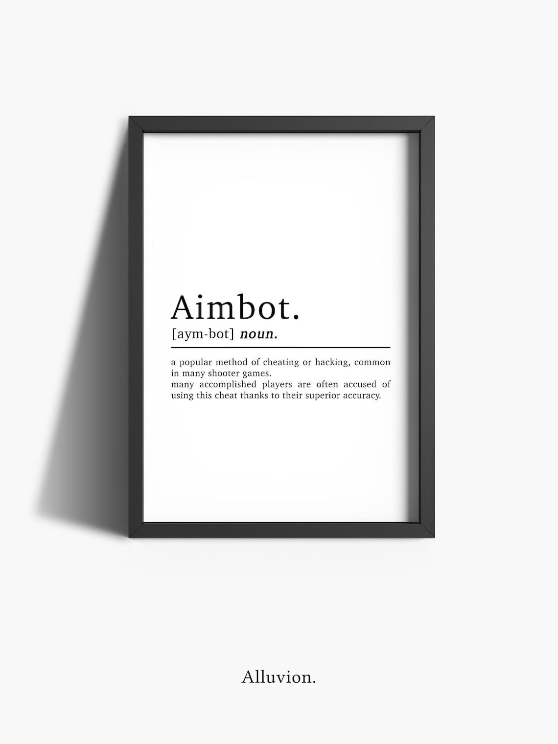 Modroom Aimbot Definition Print | A4 | Gamer Print | Gaming Wall Art ...