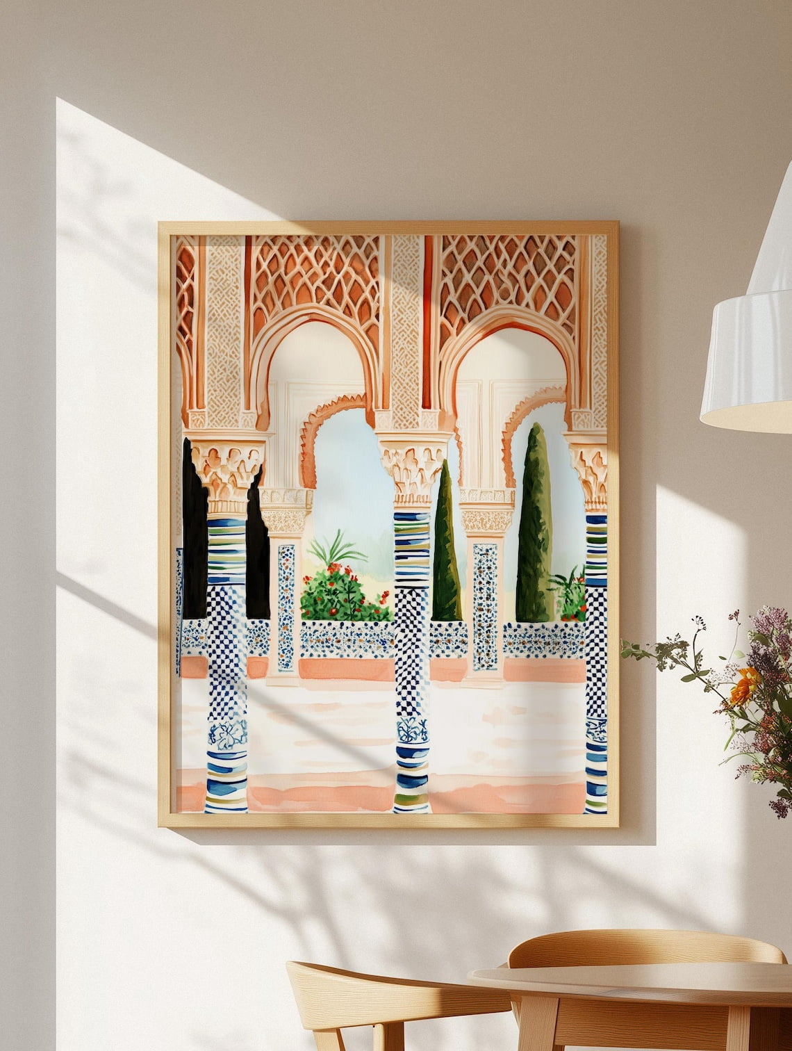 Modroom Alhambra De Granada Art - Vintage Travel Poster Spain Art ...
