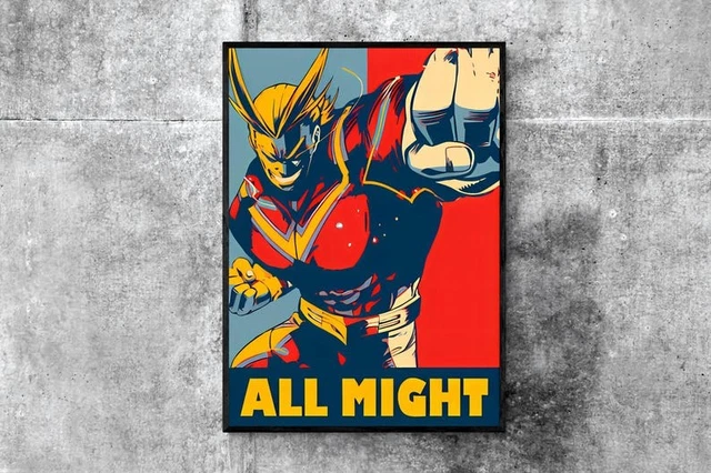 Modroom All Might Plus Ultra Poster My Hero Academia Anime Wall Print ...