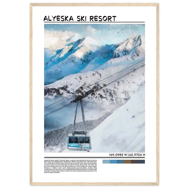 Modroom Alyeska Resort Print Alyeska Resort Wall Art Alyeska Resort ...