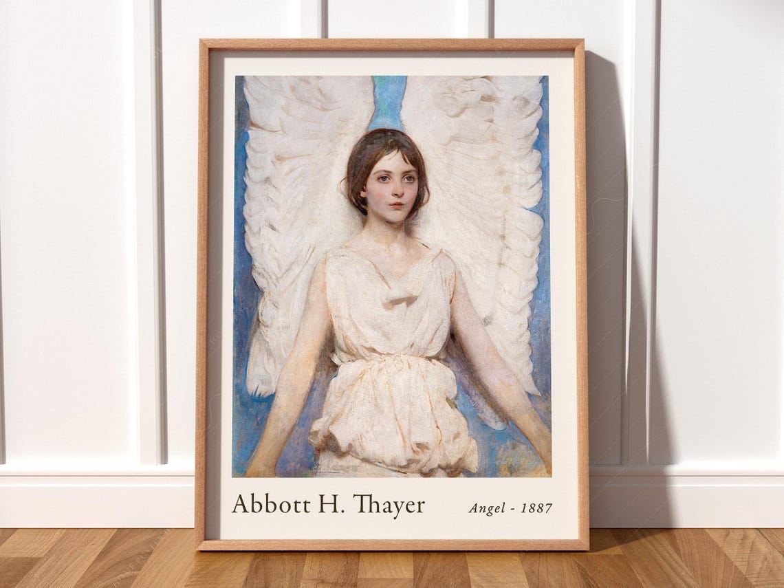 Modroom Angel Poster Abbott Handerson Thayer Inspired American Classic ...