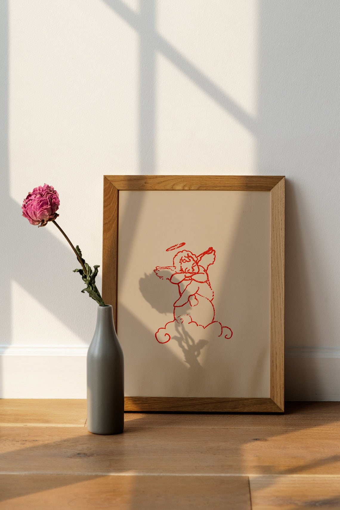 Modroom Angels And Angel Numbers Wall Art "Angels All Around" Sitting ...