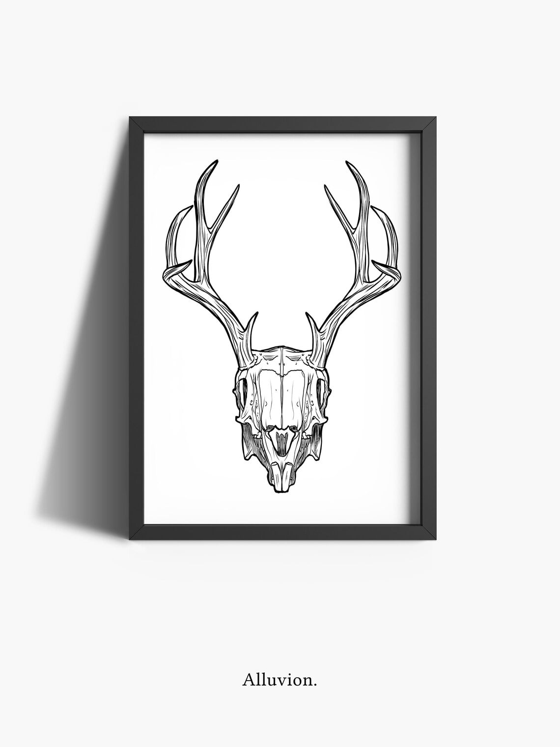 Modroom Animal Skull Print | Deer Skull Print | Living Room Wall Art ...