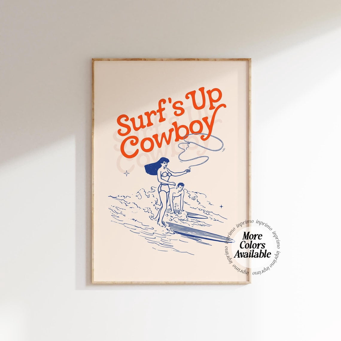 Modroom Apartment Prints Western | Surfs Up Cowboy Print, Surfing ...