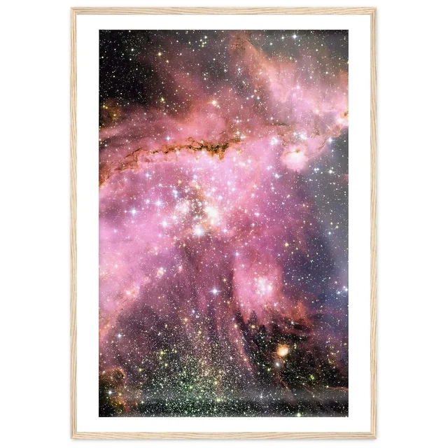 Modroom Astronomy Gifts Space Poster Pink Nebula Outer Space Art Hubble ...