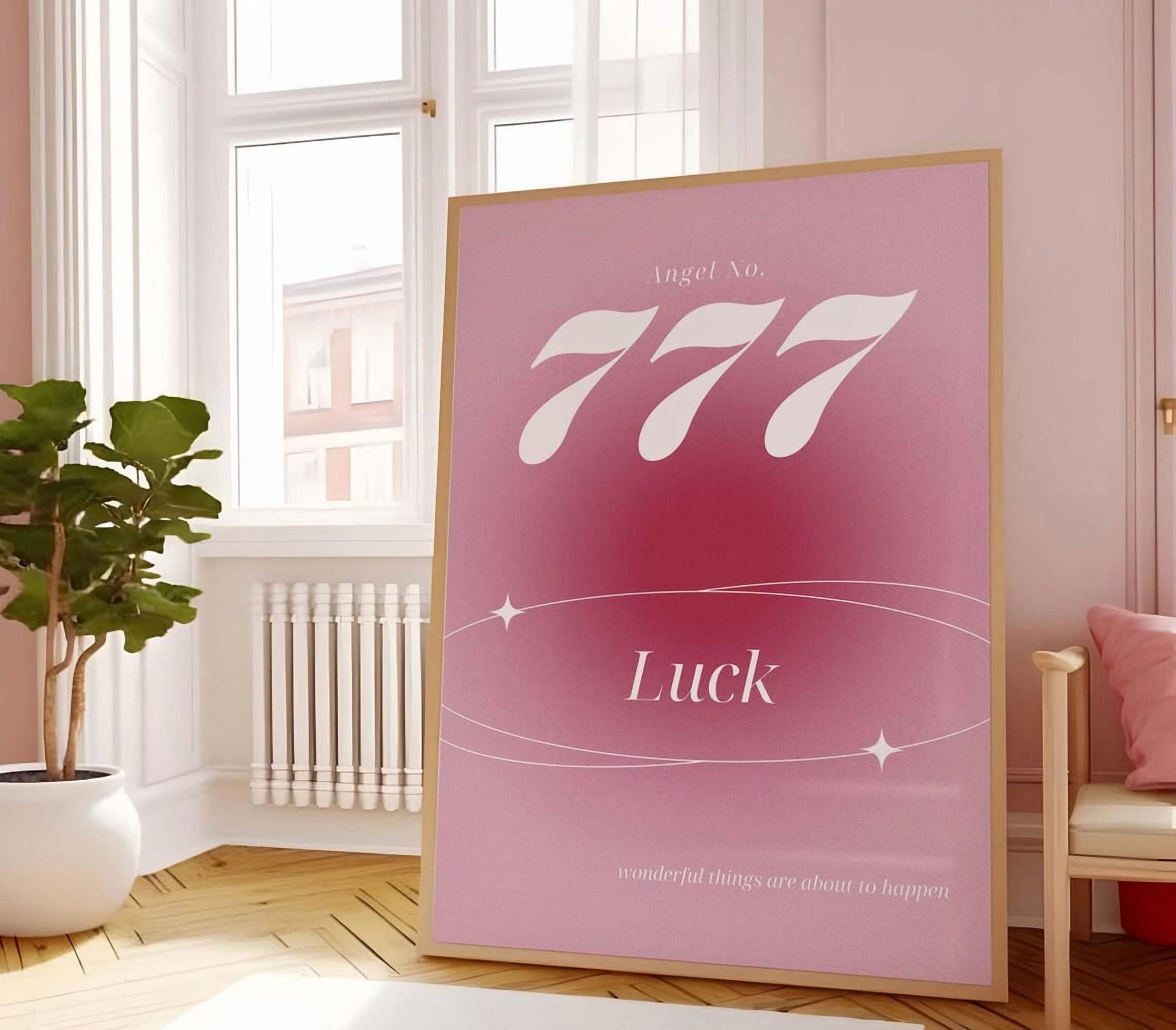 Modroom Aura Angel Number Poster – 777 Angel Energy Wall Art Print with ...