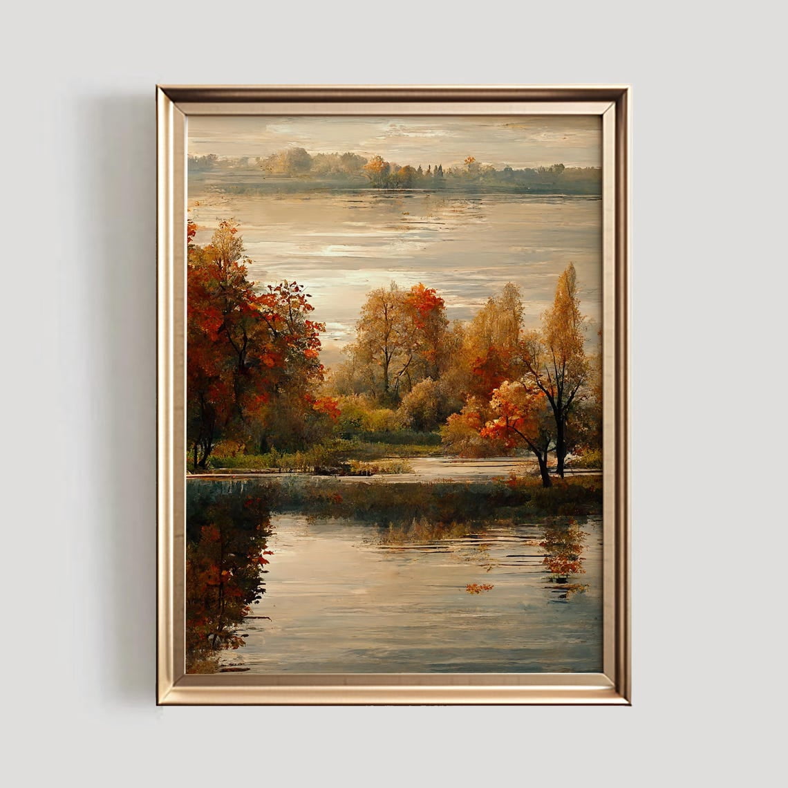 Modroom Autumn Landscape Print, Fall Foliage Wall Art, Autumn Trees ...