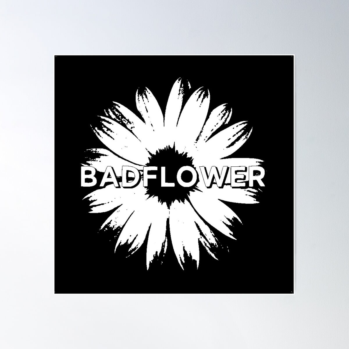 Modroom Badflower Daisy Poster, Modern Decor, 16x16 UNFRAMED - Walmart.com