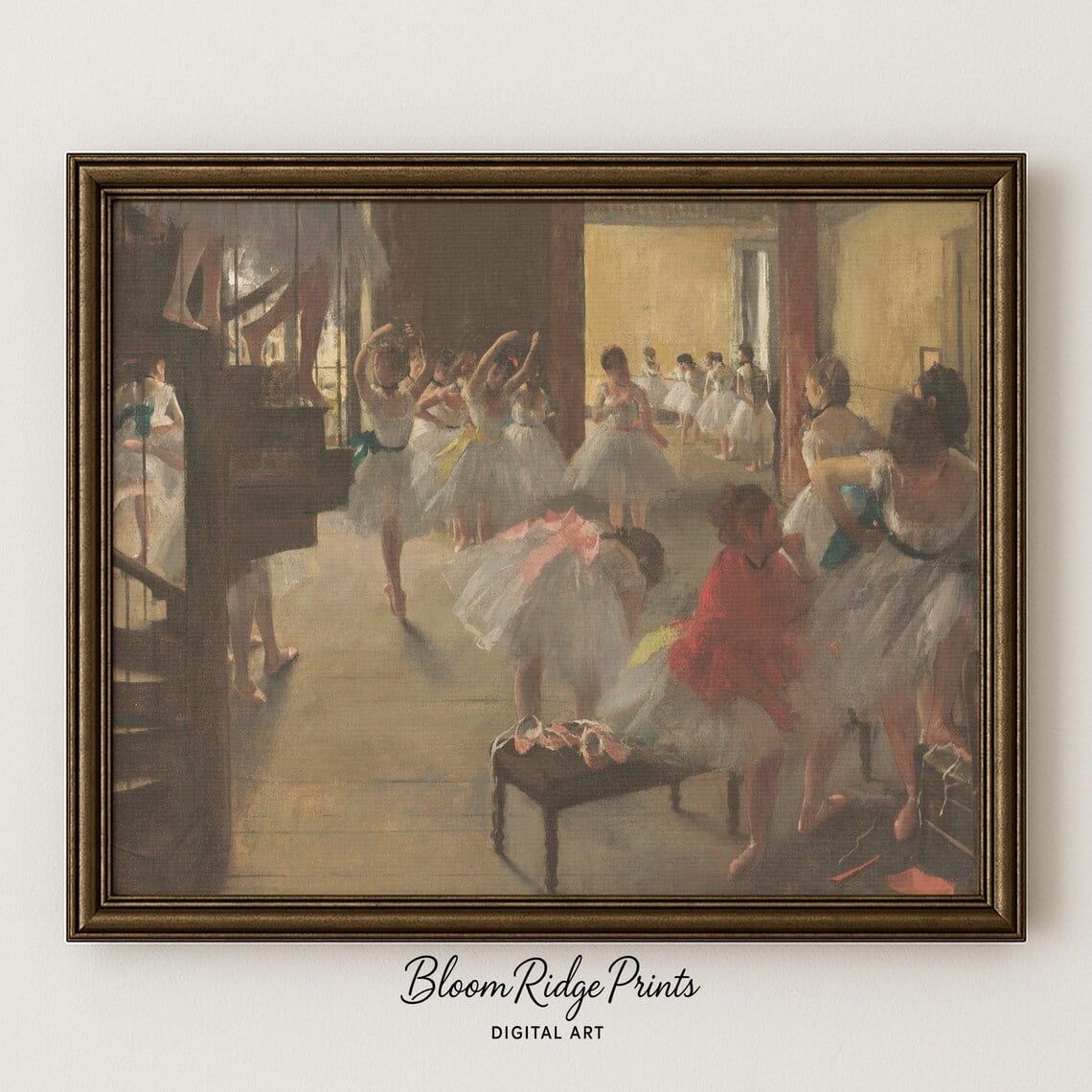 Modroom Ballet Wall Art Print | Vintage Ballerina Art | Impressionist ...