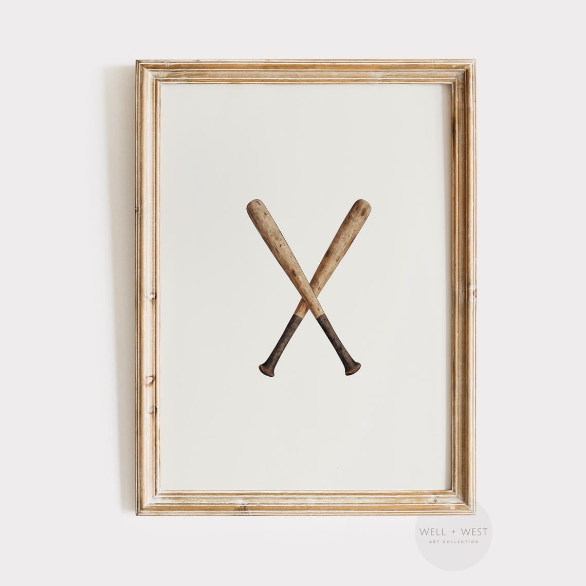 Modroom Baseball Bat Poster, Baseball Art, Boys Room, Sports Office ...