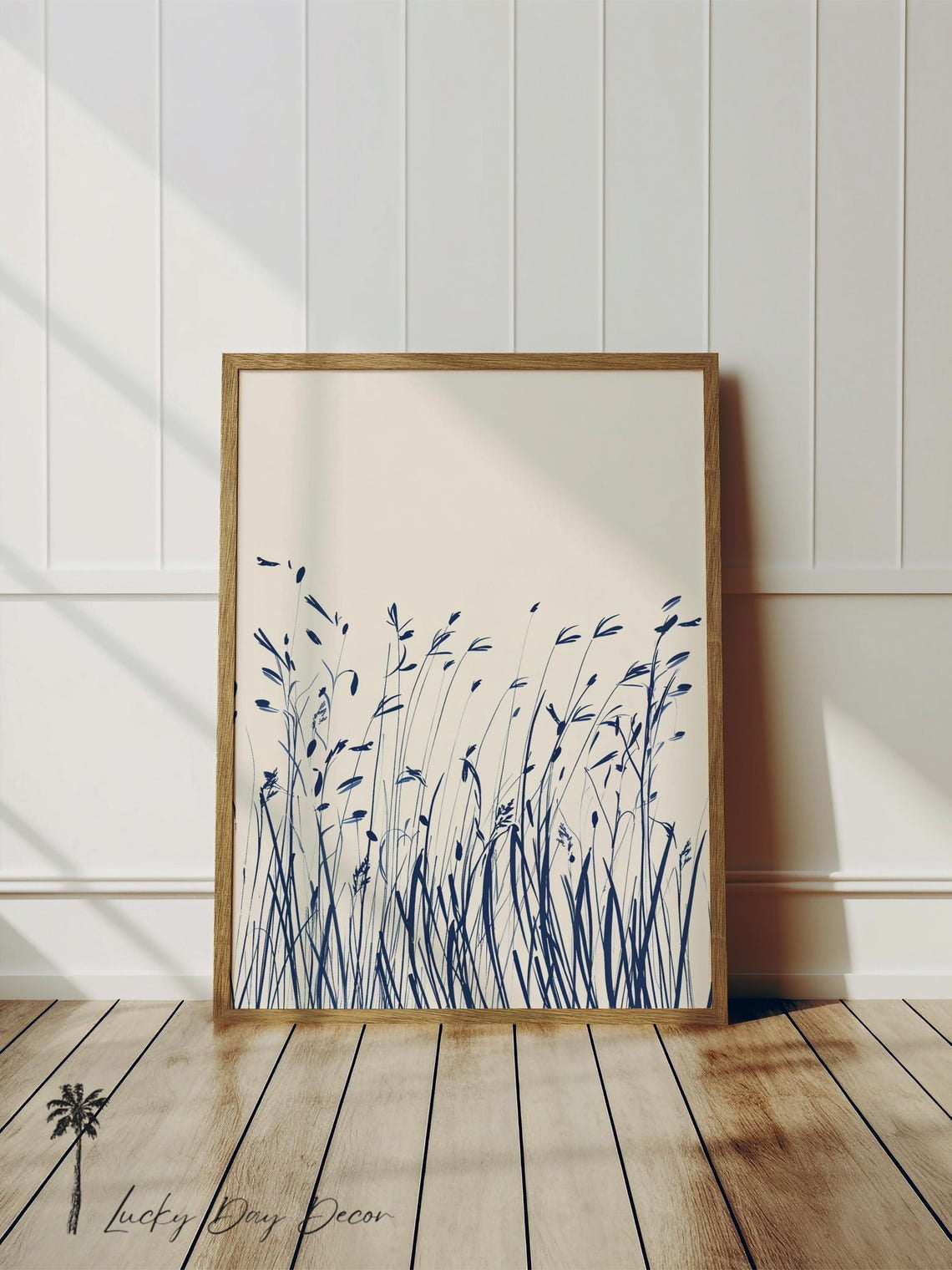 Modroom Beach Grasses Blowing, Summer Beach Day Art, Relaxing Coastal ...
