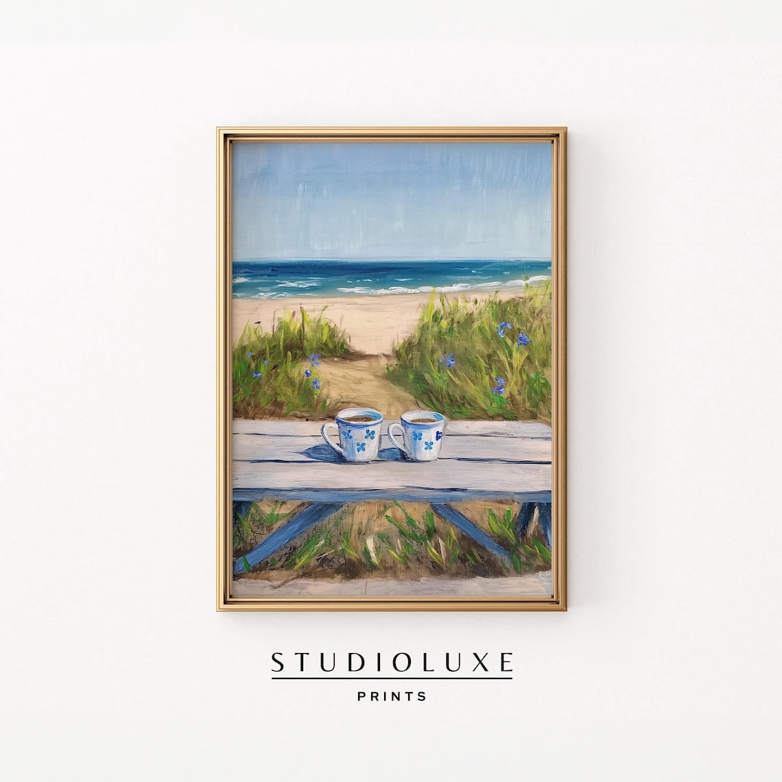 Modroom Beachy Wall Art | Beach Coffee | Food Wall Art Art | Coastal ...