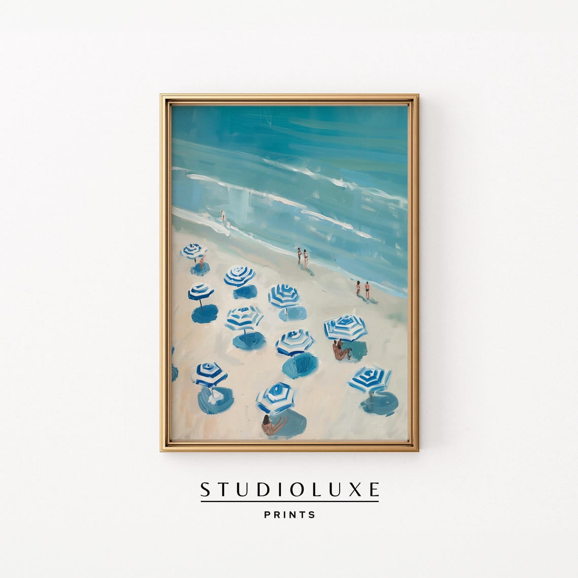 Modroom Beachy Wall Art | Beach Scene Painting Art | Coastal ...