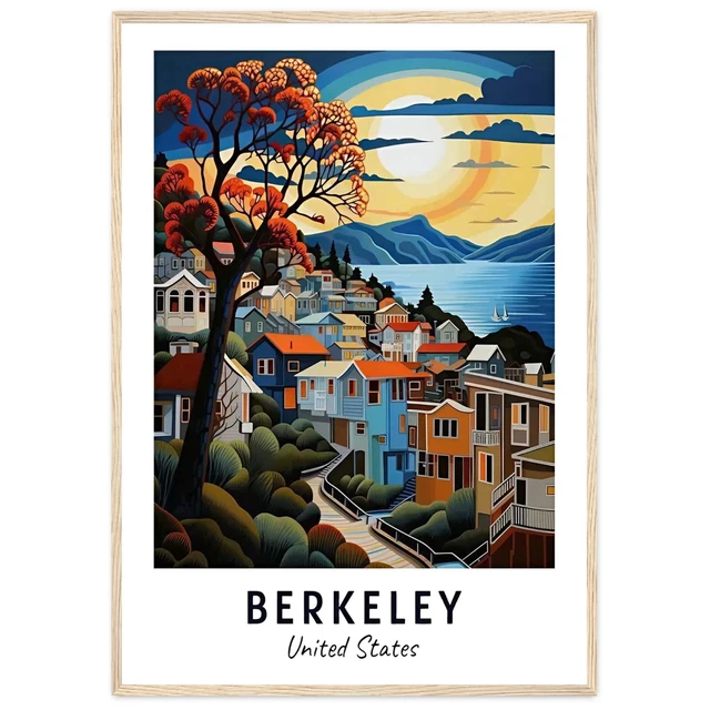 Modroom Berkeley Travel Print Berkeley United States Travel Gift ...