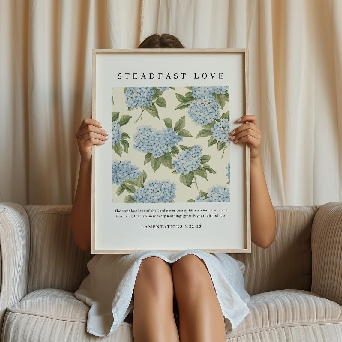 Modroom Bible Quote Vintage Scripture Steadfast Love Lamentations 3 ...