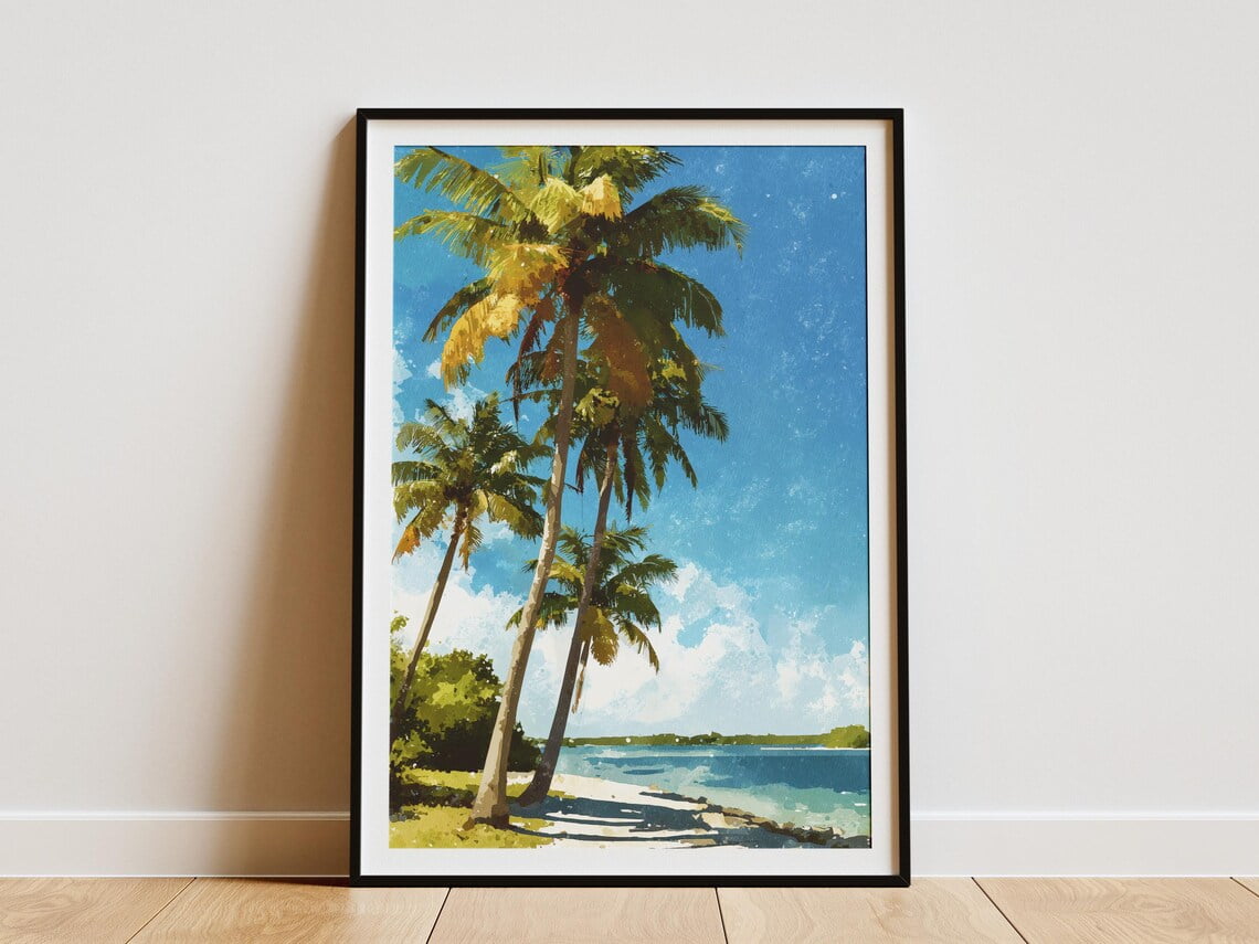 Modroom Biscayne National Park Poster Florida Keys Art Print Travel ...