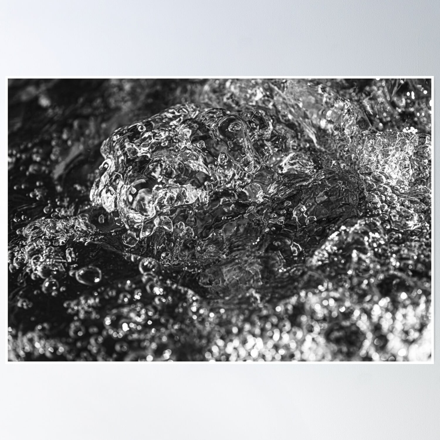 Modroom Black And White Close-Up Shot Of Jacuzzi Water Poster Wall Art ...