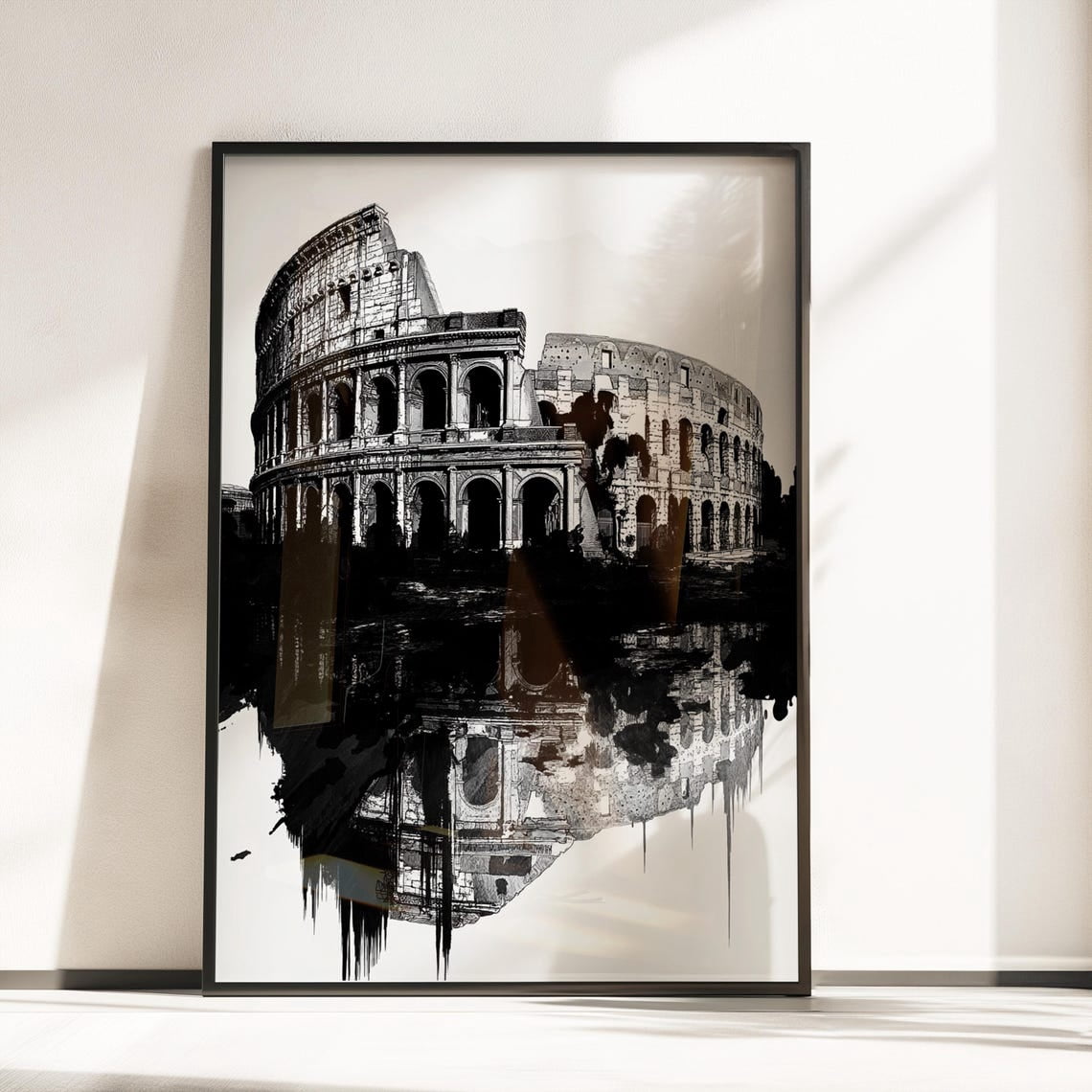 Modroom Black And White Colosseum Poster - Colosseum Poster - Ancient ...