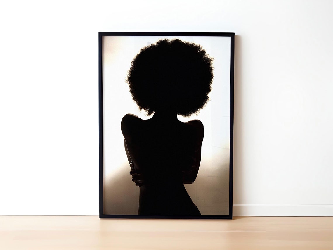 Modroom Black Woman Art Print | Wall Art, Black Woman Art, Minimal Line ...