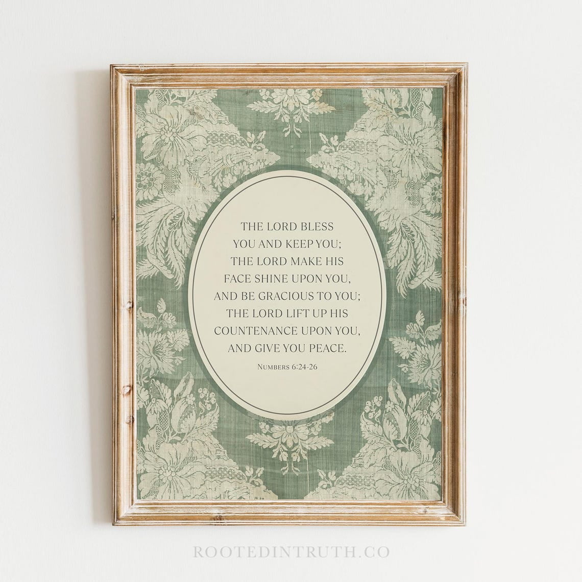 Modroom Bless You And Keep You Christian Wall Art Print, Scripture ...