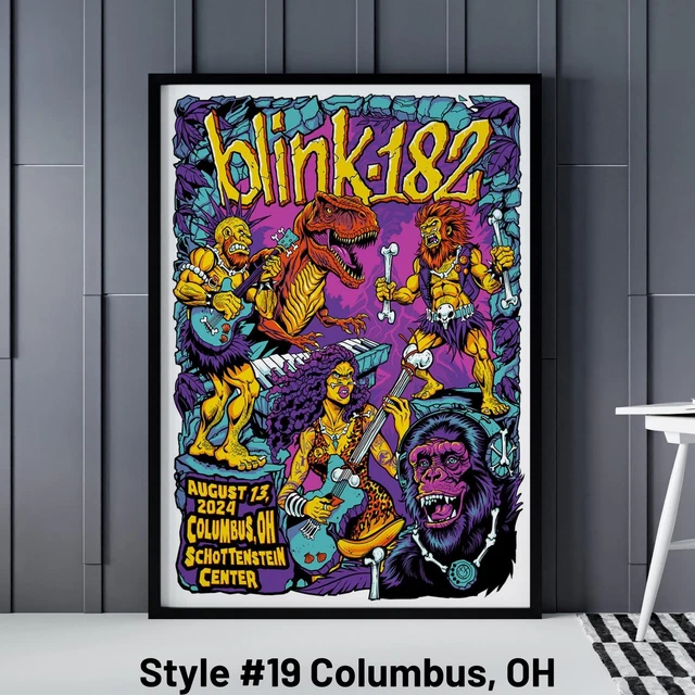 Modroom Blink-182 Poster Denver Tour Print, Pop Punk Gig Wall Art Decor ...