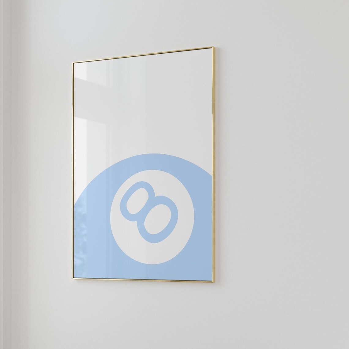 Modroom Blue Wall Art Trendy Art Prints Aesthetic Poster 8 Ball Wall ...