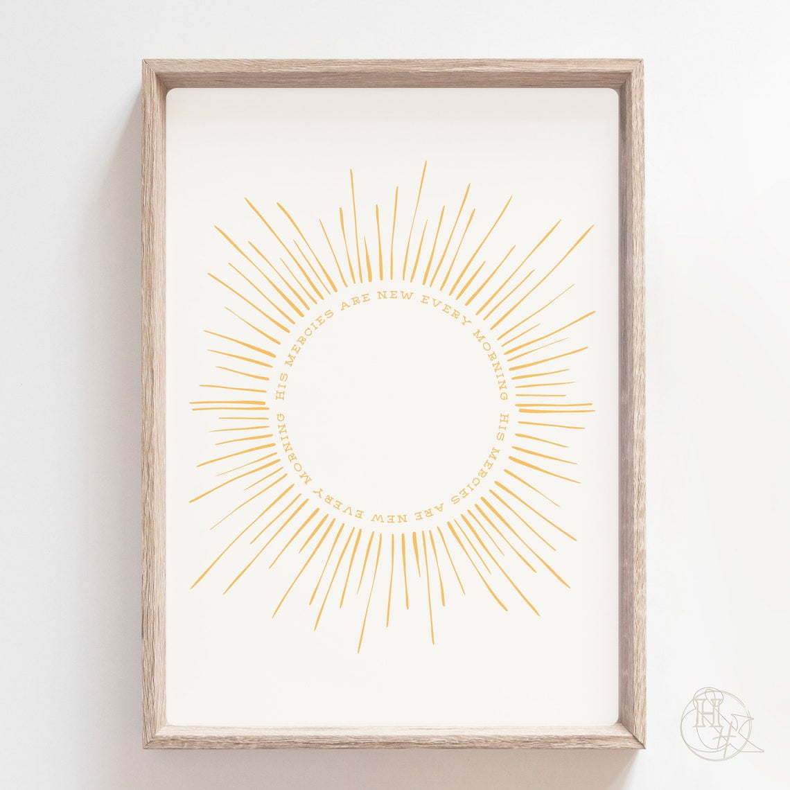 Modroom Boho Christian Poster Gift For Her, His Mercies Are New Modern ...