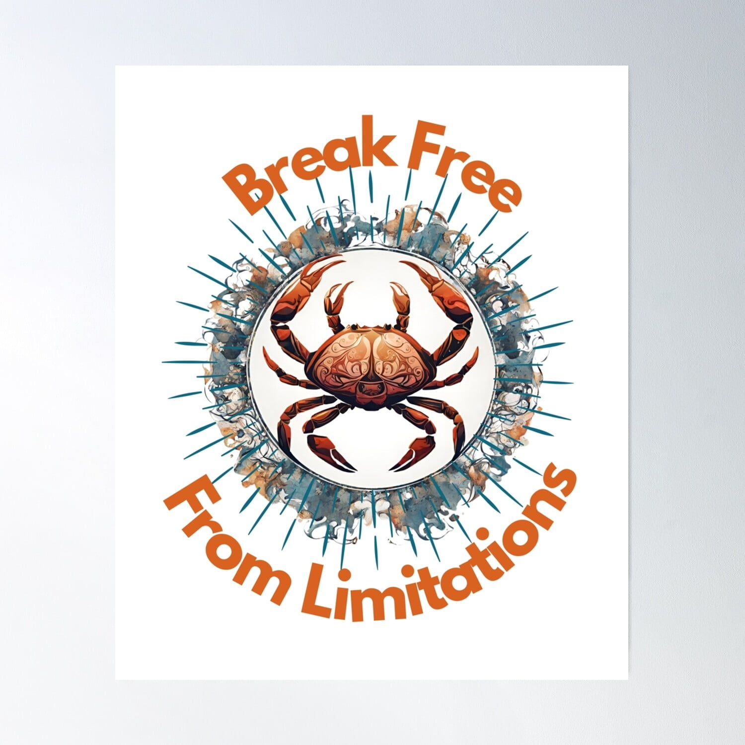 Modroom Break Free From Limitations Poster Wall Art, Modern Wall Decor ...
