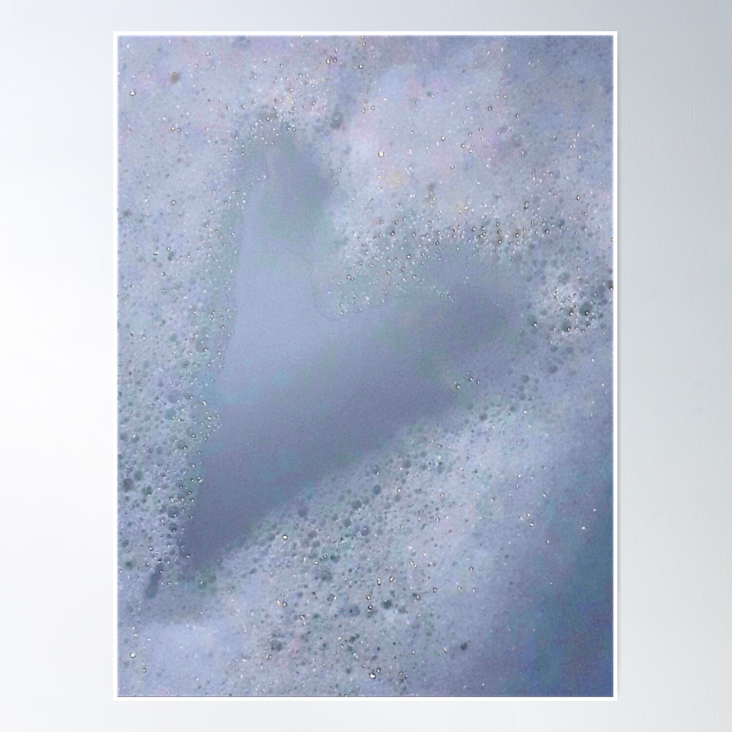 Modroom Bubbles Soft Blue Poster Wall Art, Modern Wall Decor, 8x12 ...