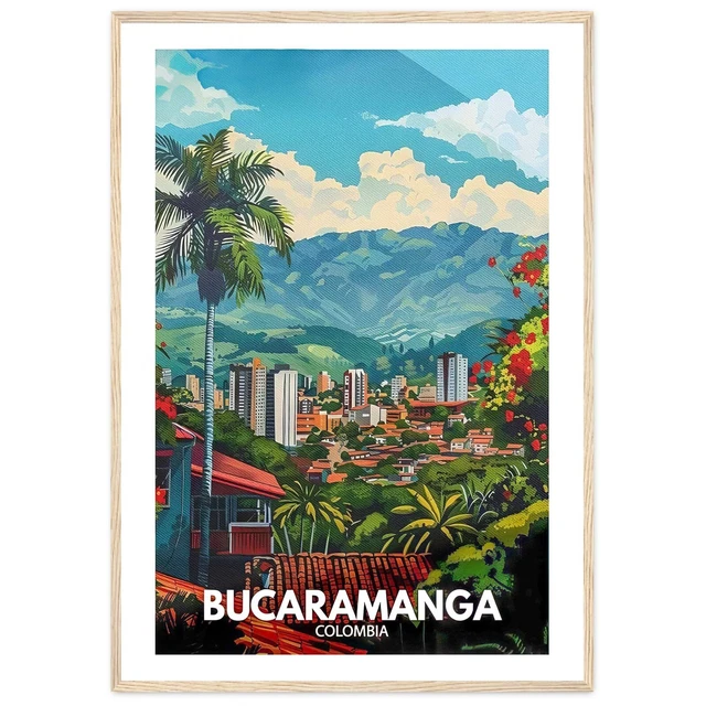 Modroom Bucaramanga Print Bucaramanga Travel Poster Colombia Wall Art ...