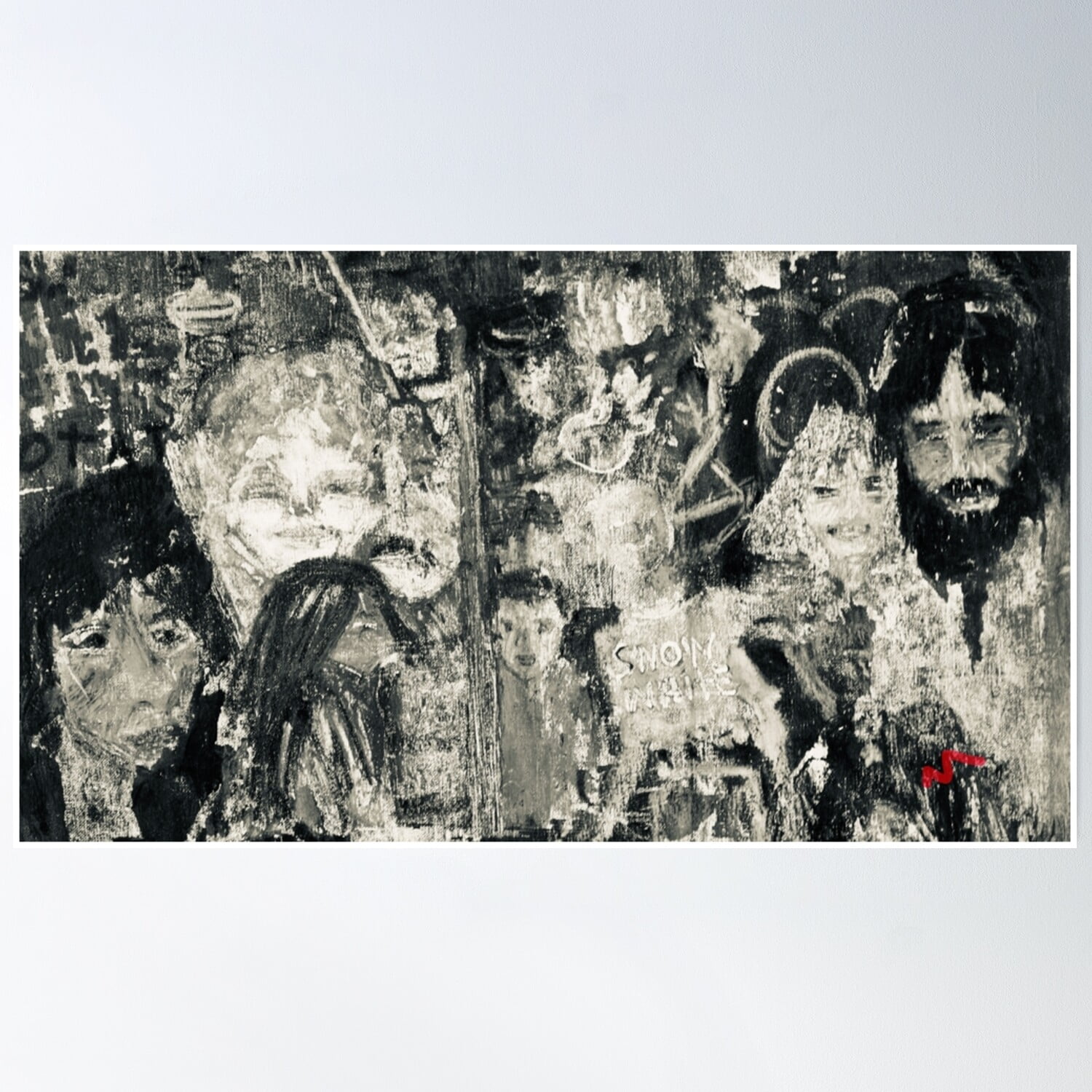 Modroom Bw 70S Partying At The Local Night Club Poster Wall Art, Modern ...