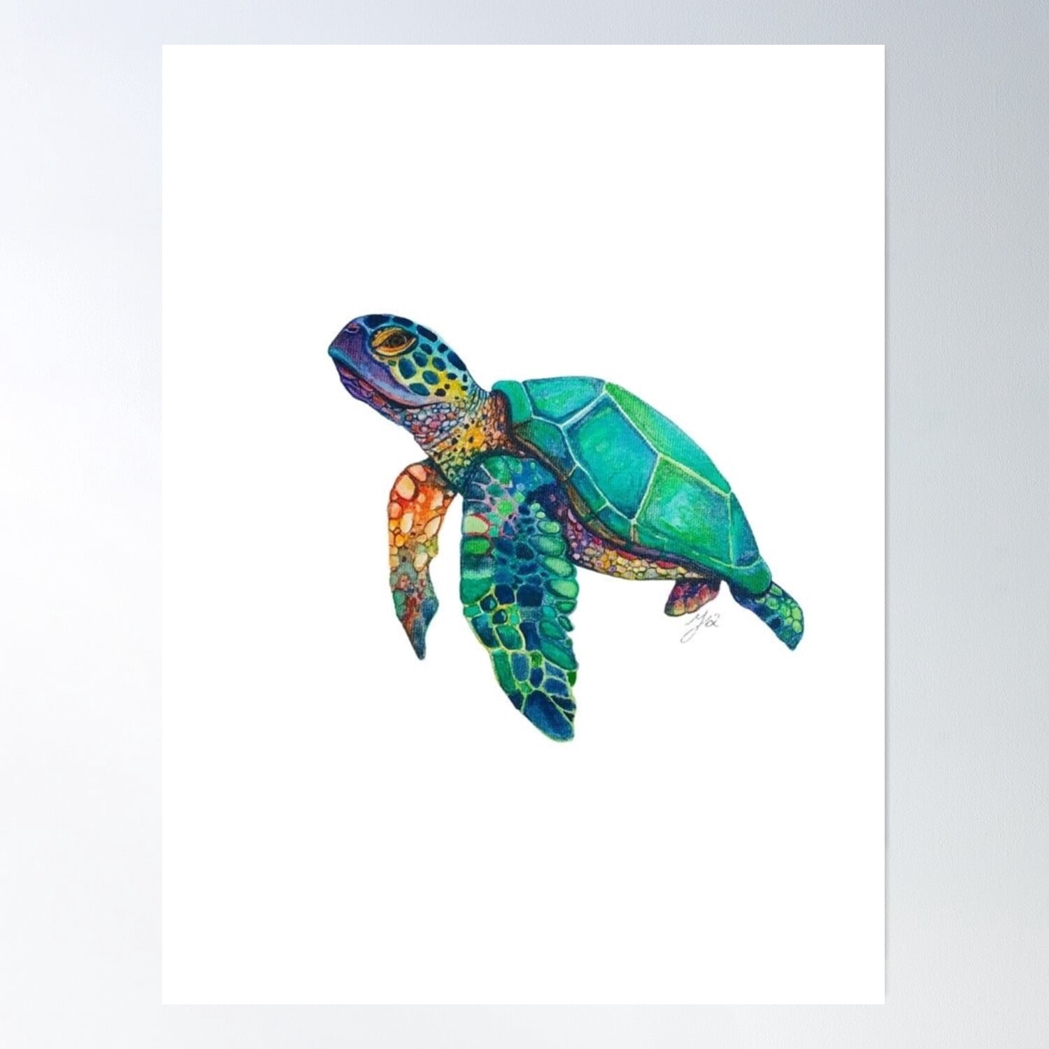 Modroom Cactus Beach Poster Wall Art, Modern Wall Decor, 12x18 UNFRAMED ...
